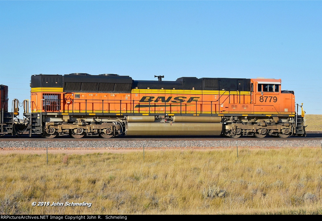 BNSF 8779 ( SD70ACe ) at Donkey Creek WY , 10/6/2019